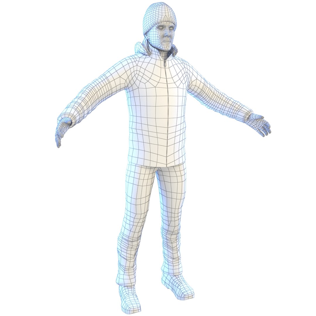 3D Model Man Winter Cap - TurboSquid 1482163
