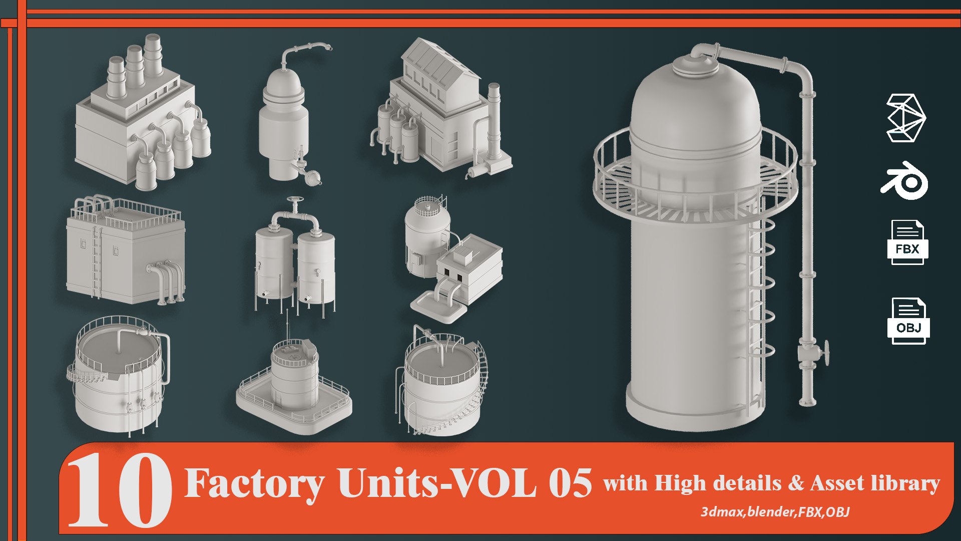 Factory Units VOL-05 3D Model - TurboSquid 2225776