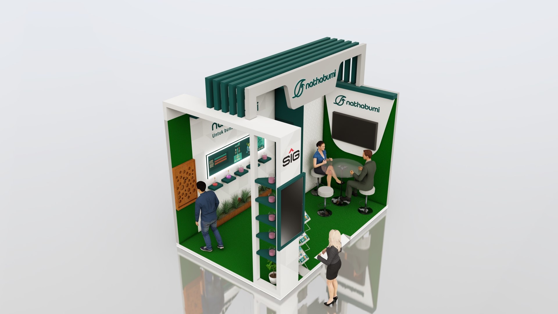 3D Booth stand exhibition - TurboSquid 2087828