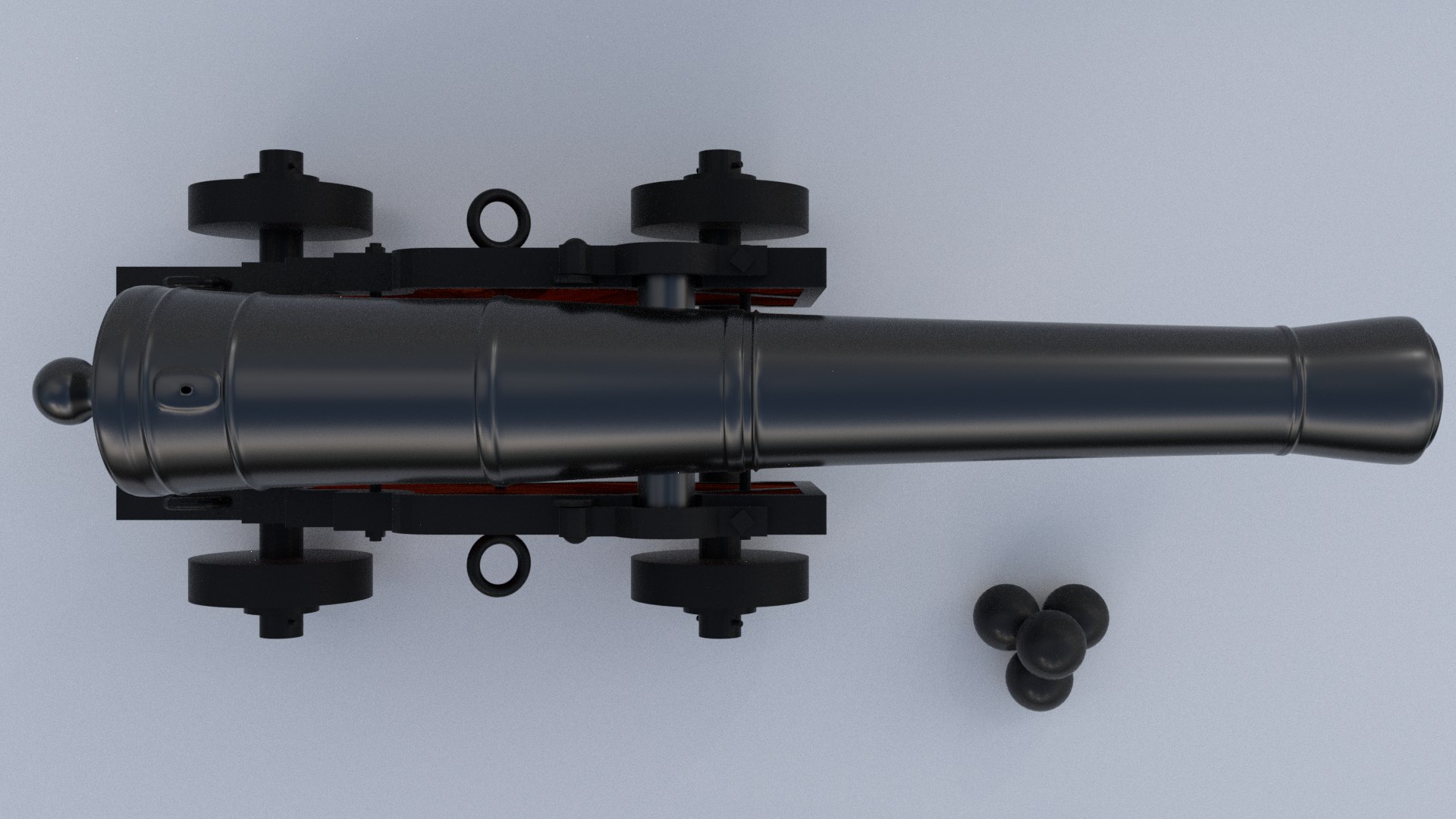 3D Simple Pirate Cannon - TurboSquid 1204816
