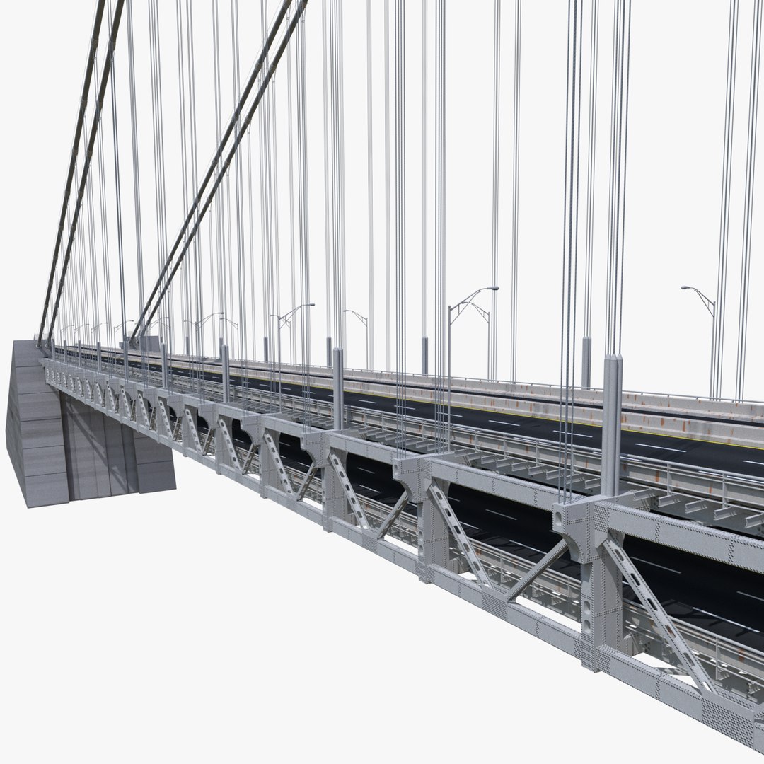 Verrazano Narrows Bridge 3d Model