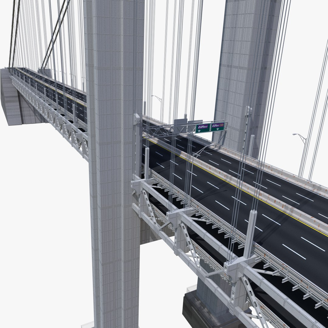 Verrazano Narrows Bridge 3d Model