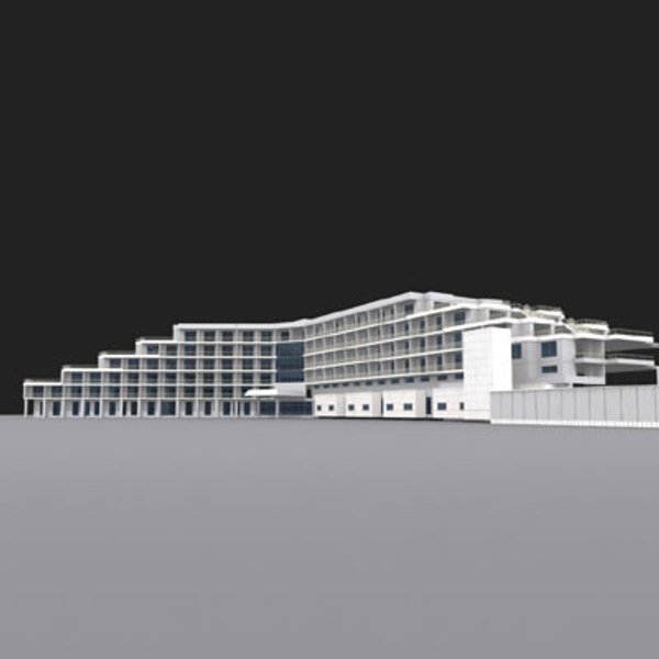 building hotel 3d max