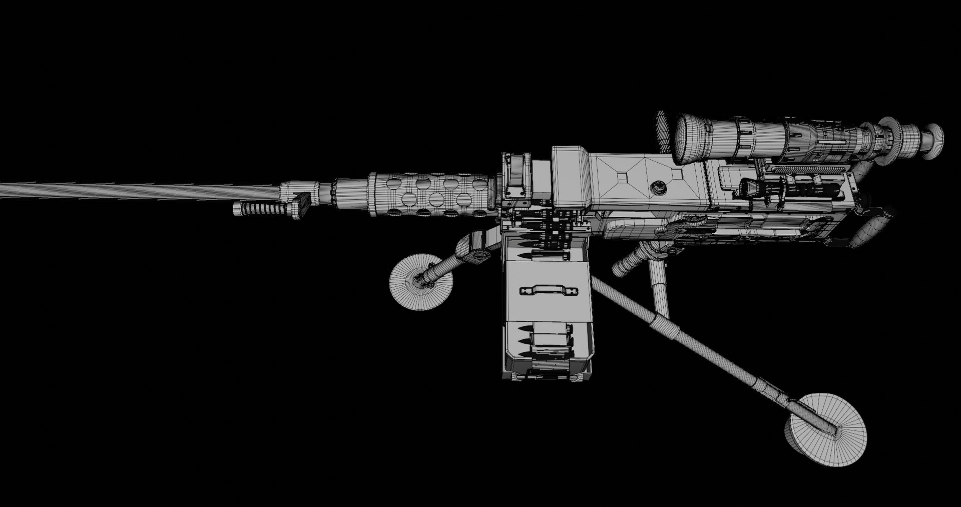 4 Machine Guns All PBR Unity UE Textures Included 3D - TurboSquid 2239601