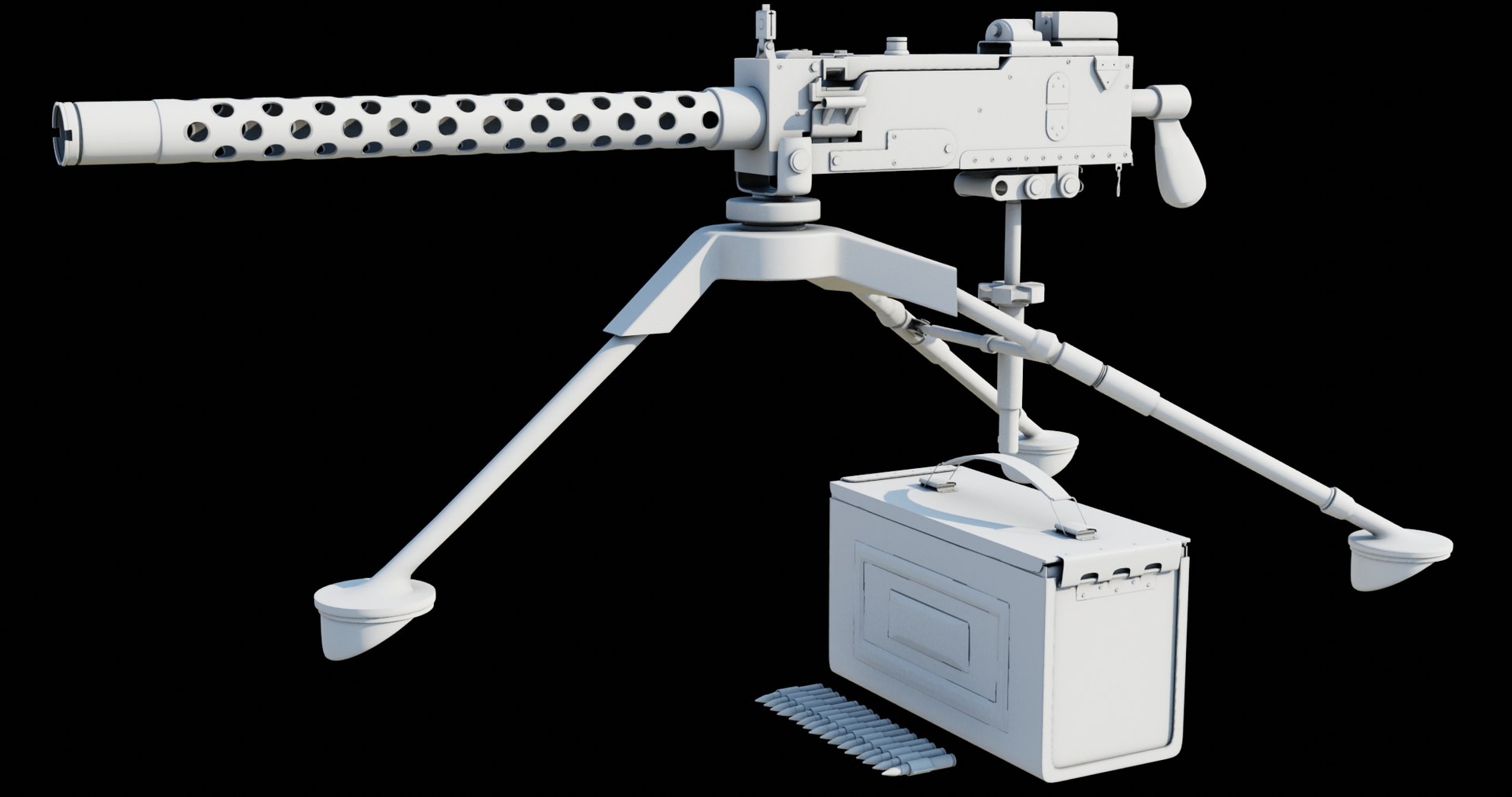 4 Machine Guns All PBR Unity UE Textures Included 3D - TurboSquid 2239601