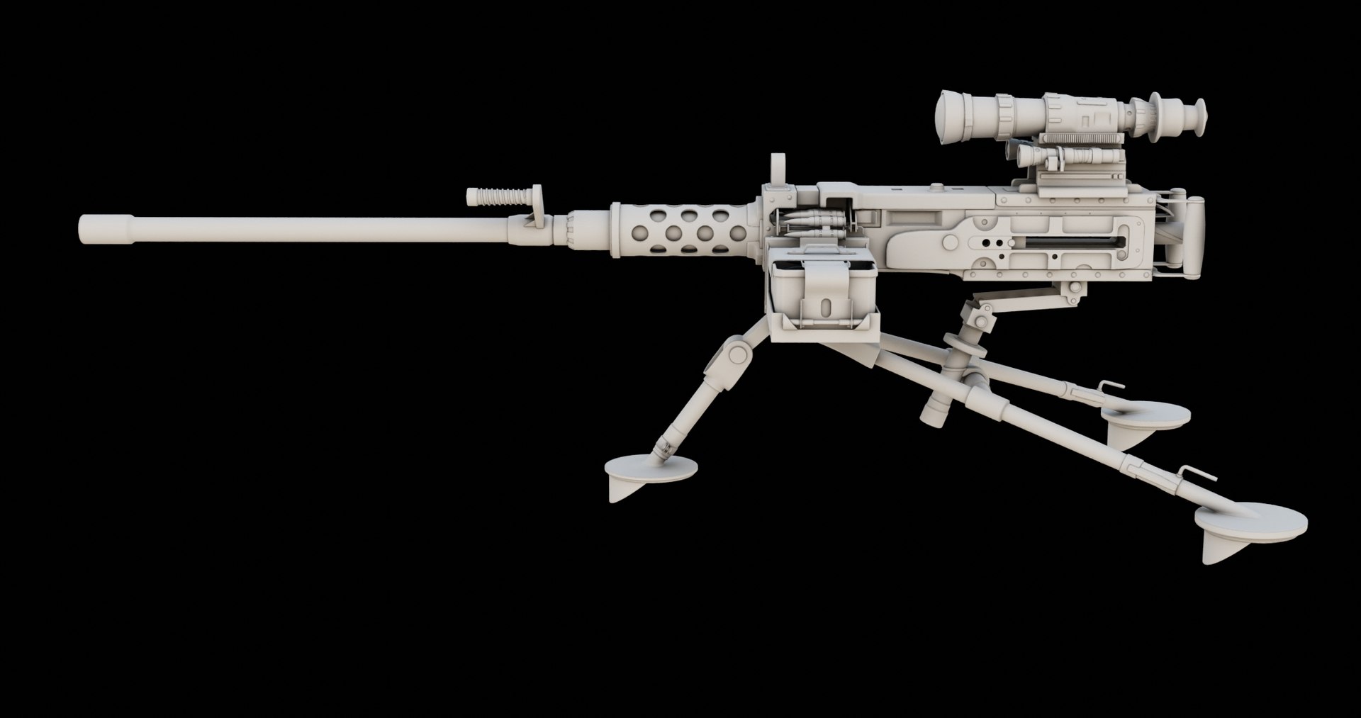 4 Machine Guns All PBR Unity UE Textures Included 3D - TurboSquid 2239601
