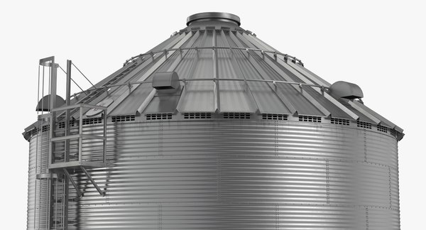 3d model grain bin
