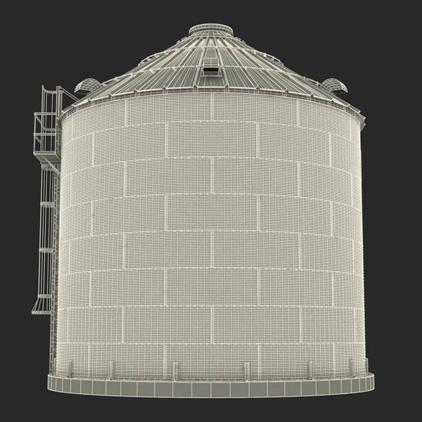3d model grain bin