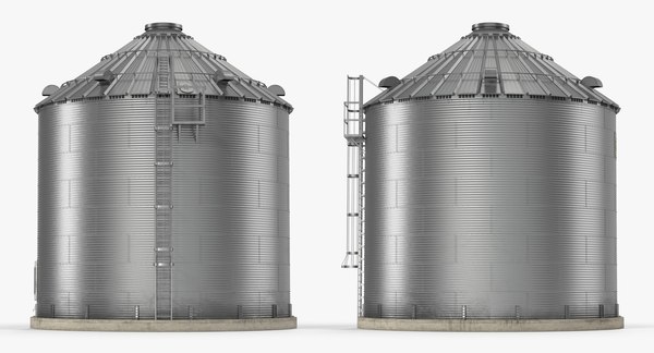 3d model grain bin