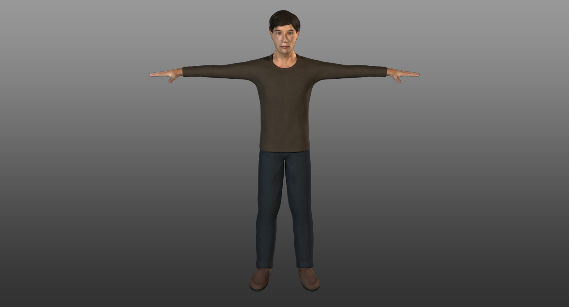 3d Model Man Character - Rig
