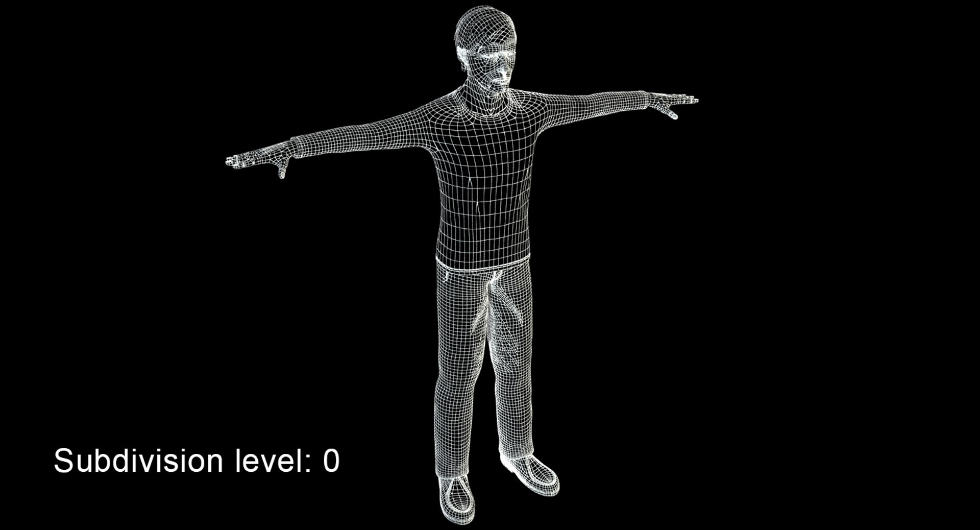 3d Model Man Character - Rig