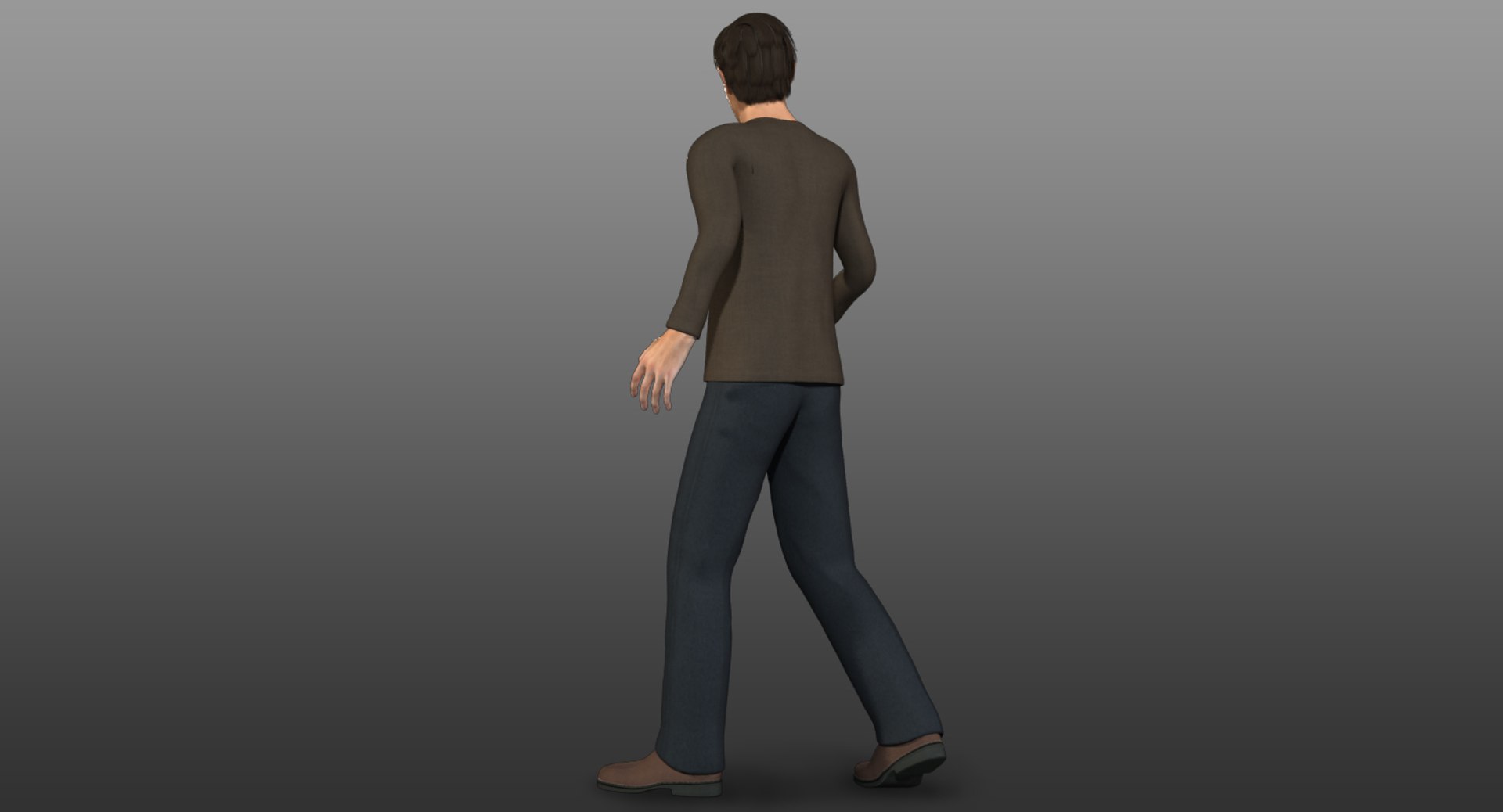 3d Model Man Character - Rig