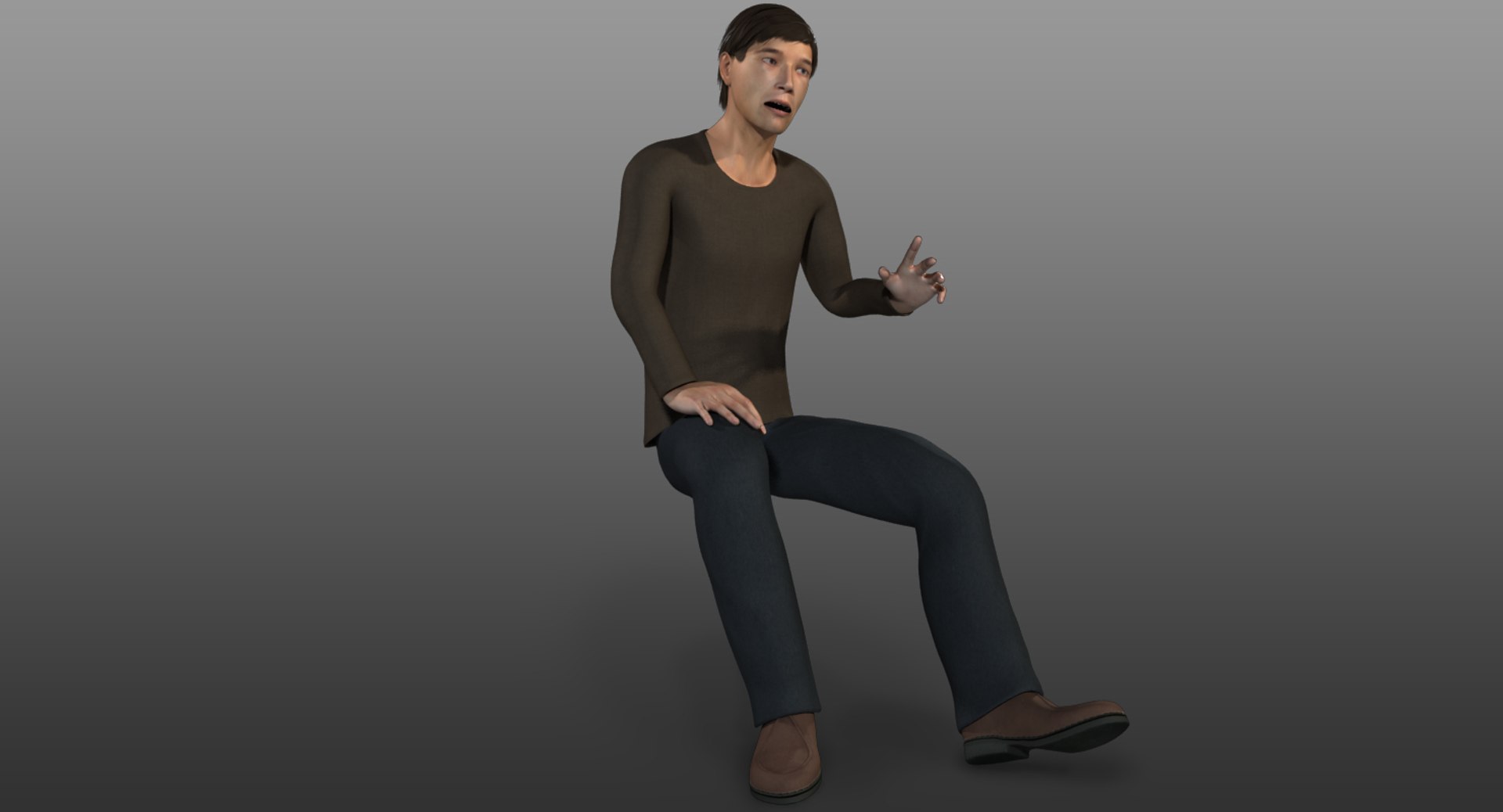 3d Model Man Character - Rig