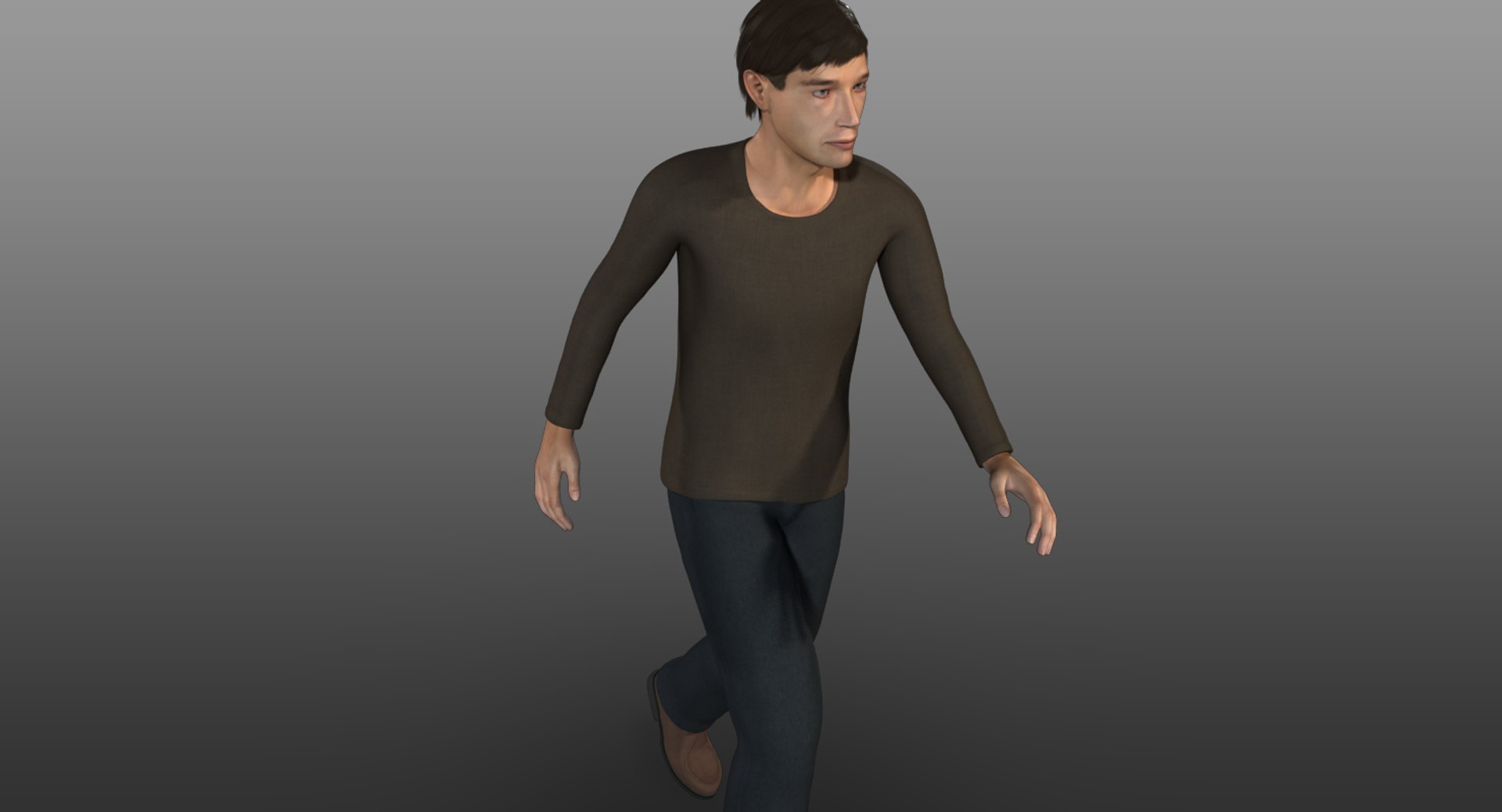 3d Model Man Character - Rig