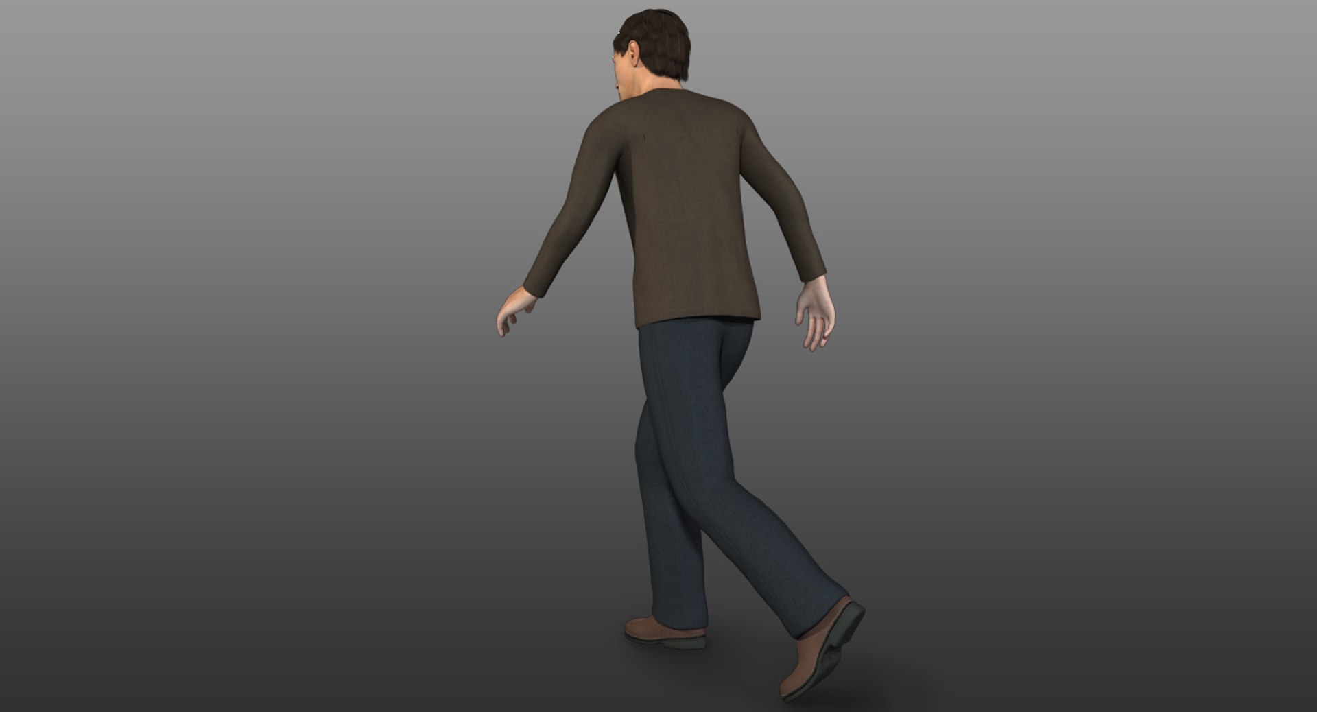 3d Model Man Character - Rig