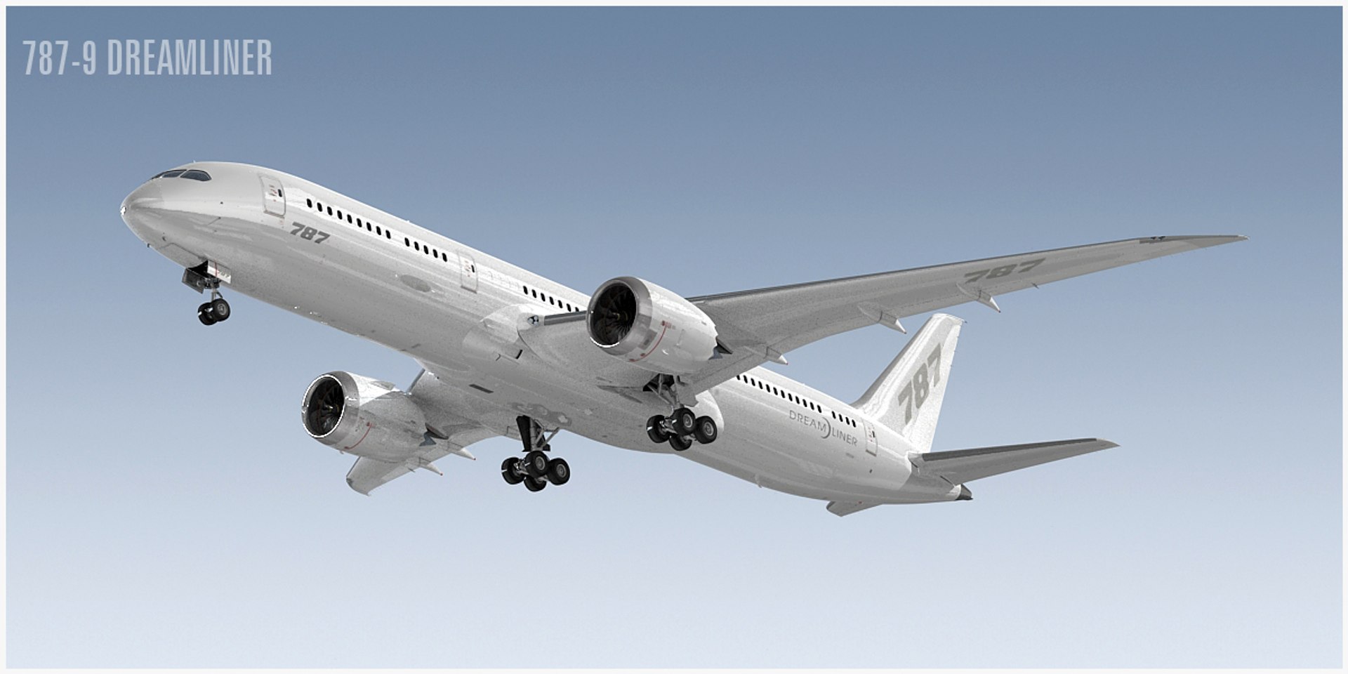 Boeing 787 Dreamliner Family 3D - TurboSquid 1473532