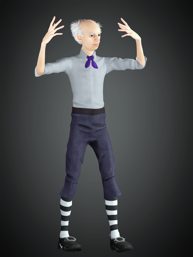 Cartoon Rigged Old Man-Sami Character 3D Model 3D model - TurboSquid ...