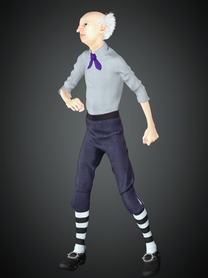 Cartoon Rigged Old Man-Sami Character 3D Model 3D model - TurboSquid ...