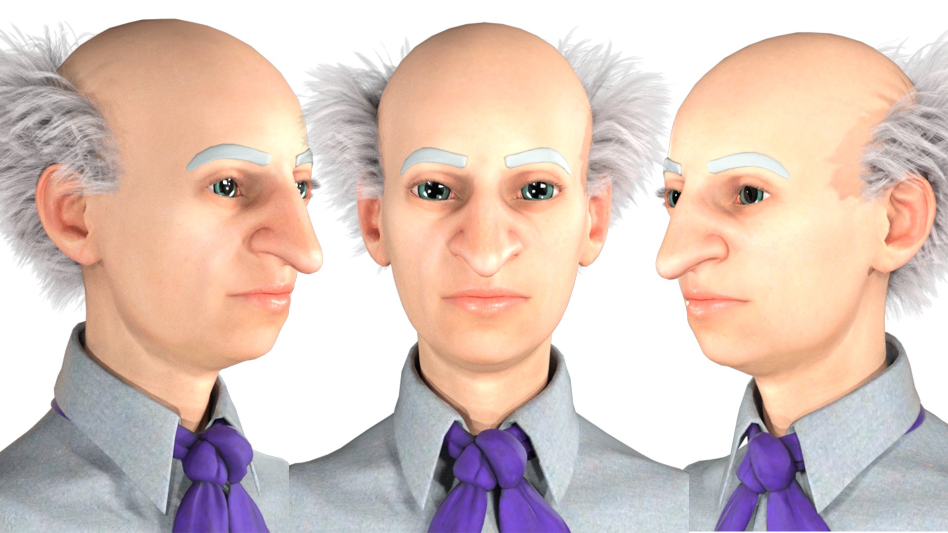 Cartoon Rigged Old Man-Sami Character 3D Model 3D model - TurboSquid ...