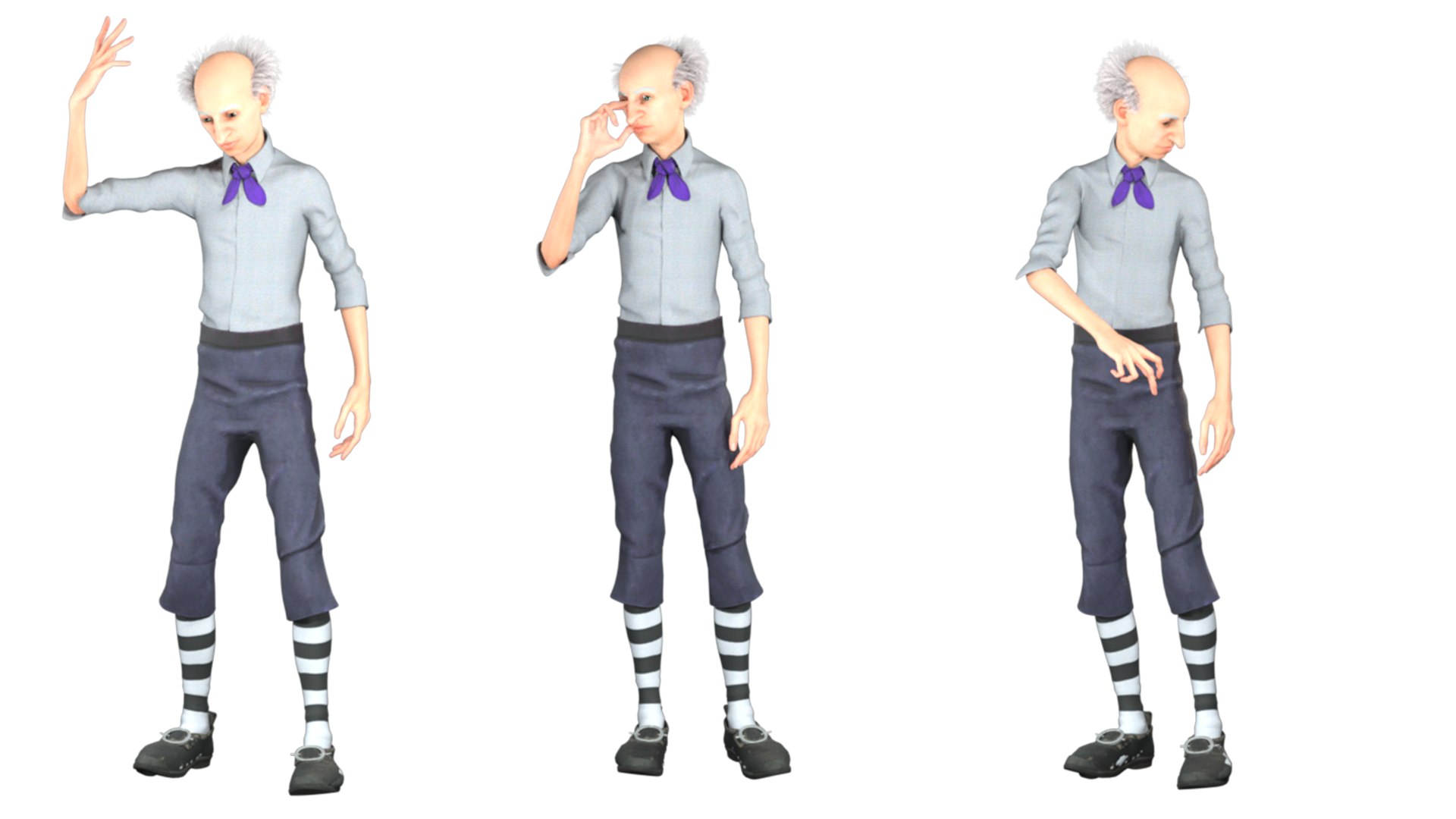 Cartoon Rigged Old Man-Sami Character 3D Model 3D model - TurboSquid ...