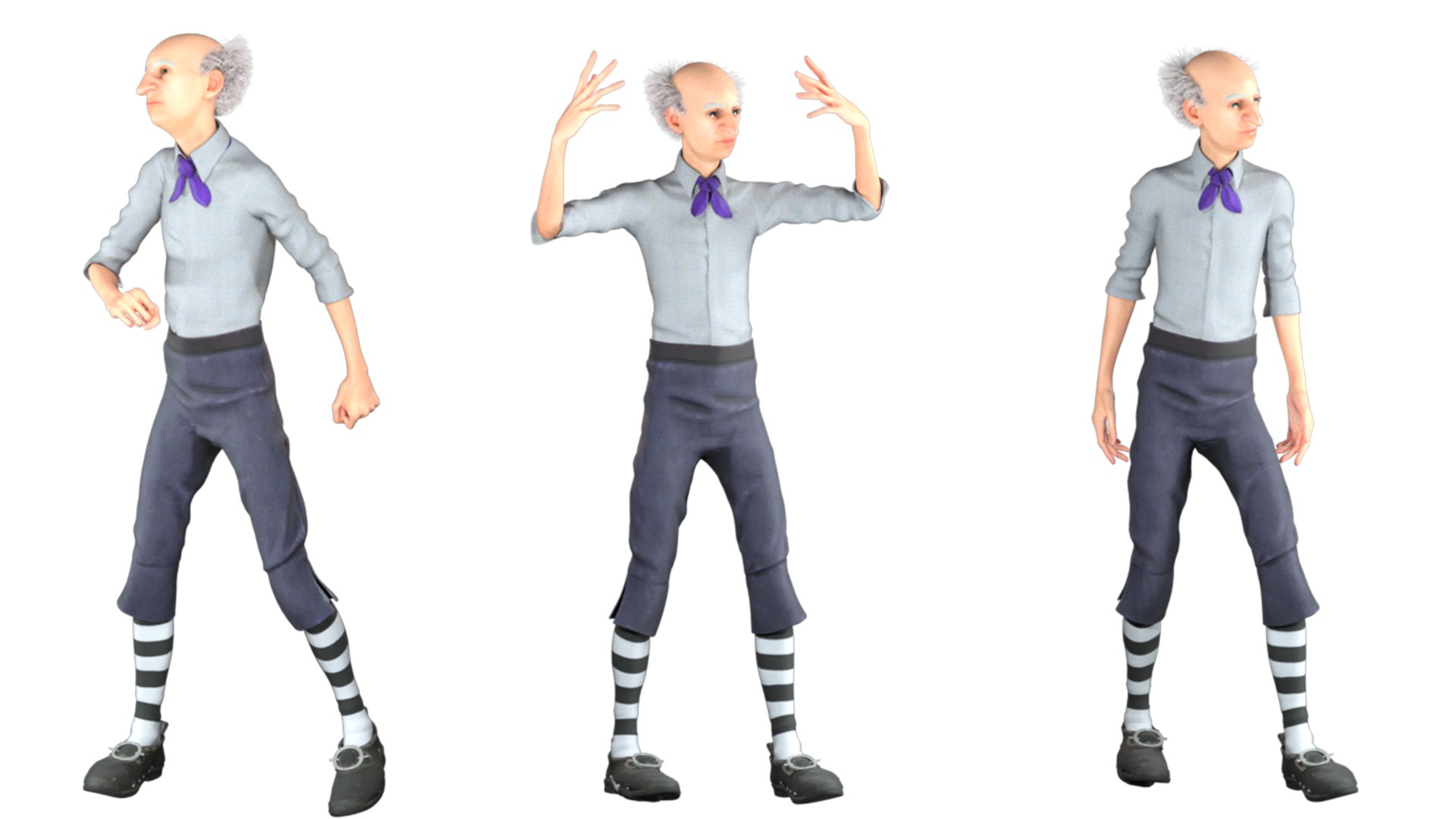 Cartoon Rigged Old Man-Sami Character 3D Model 3D model - TurboSquid ...