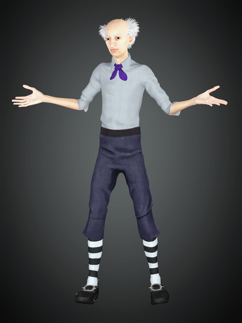 Cartoon Rigged Old Man-Sami Character 3D Model 3D model - TurboSquid ...