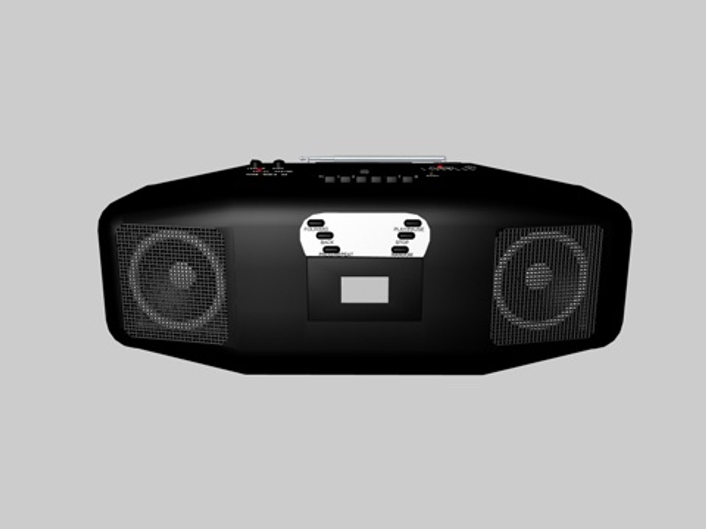 radio cd player 3d model