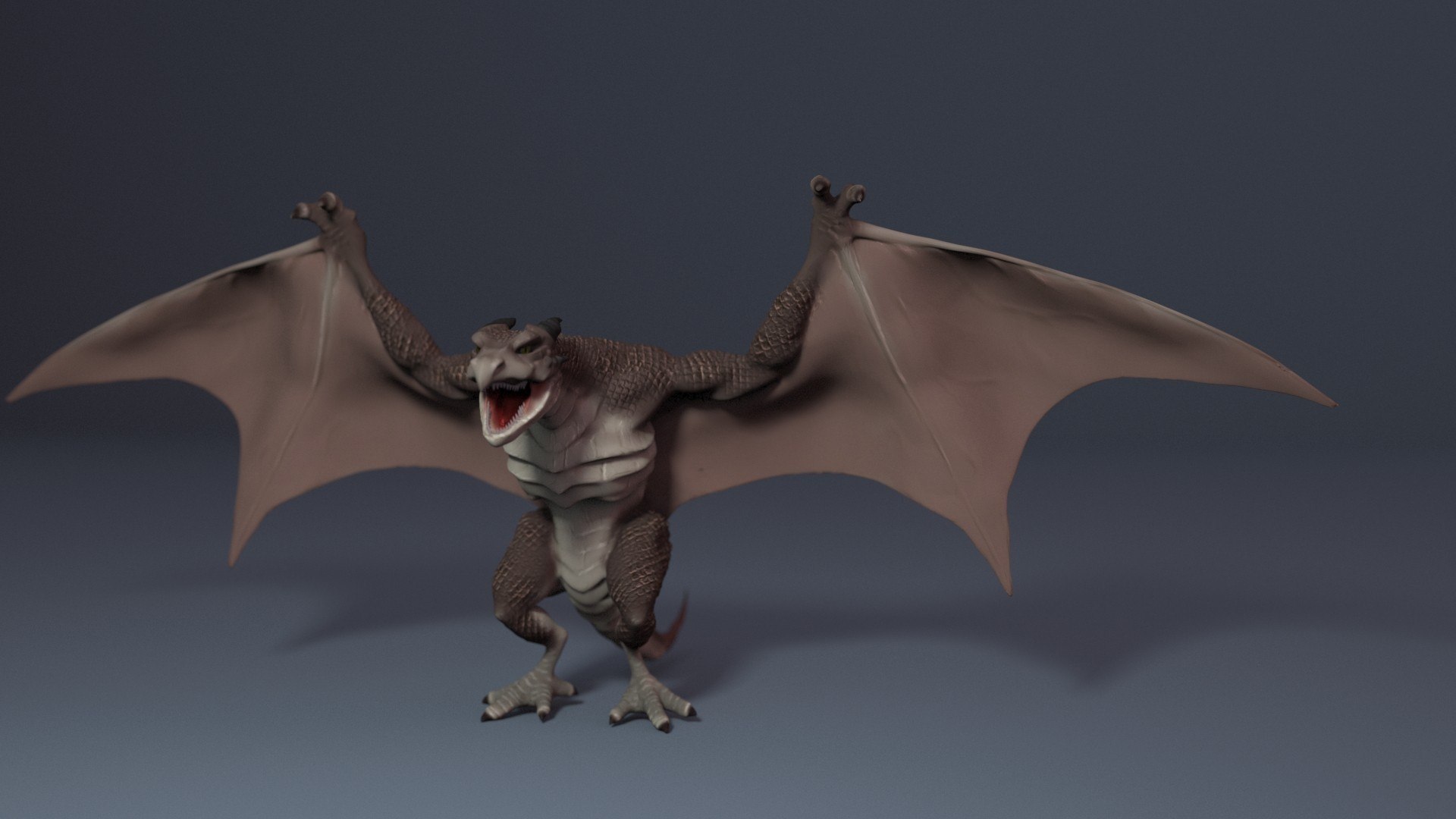 3d Rigged Dragon Animation Model