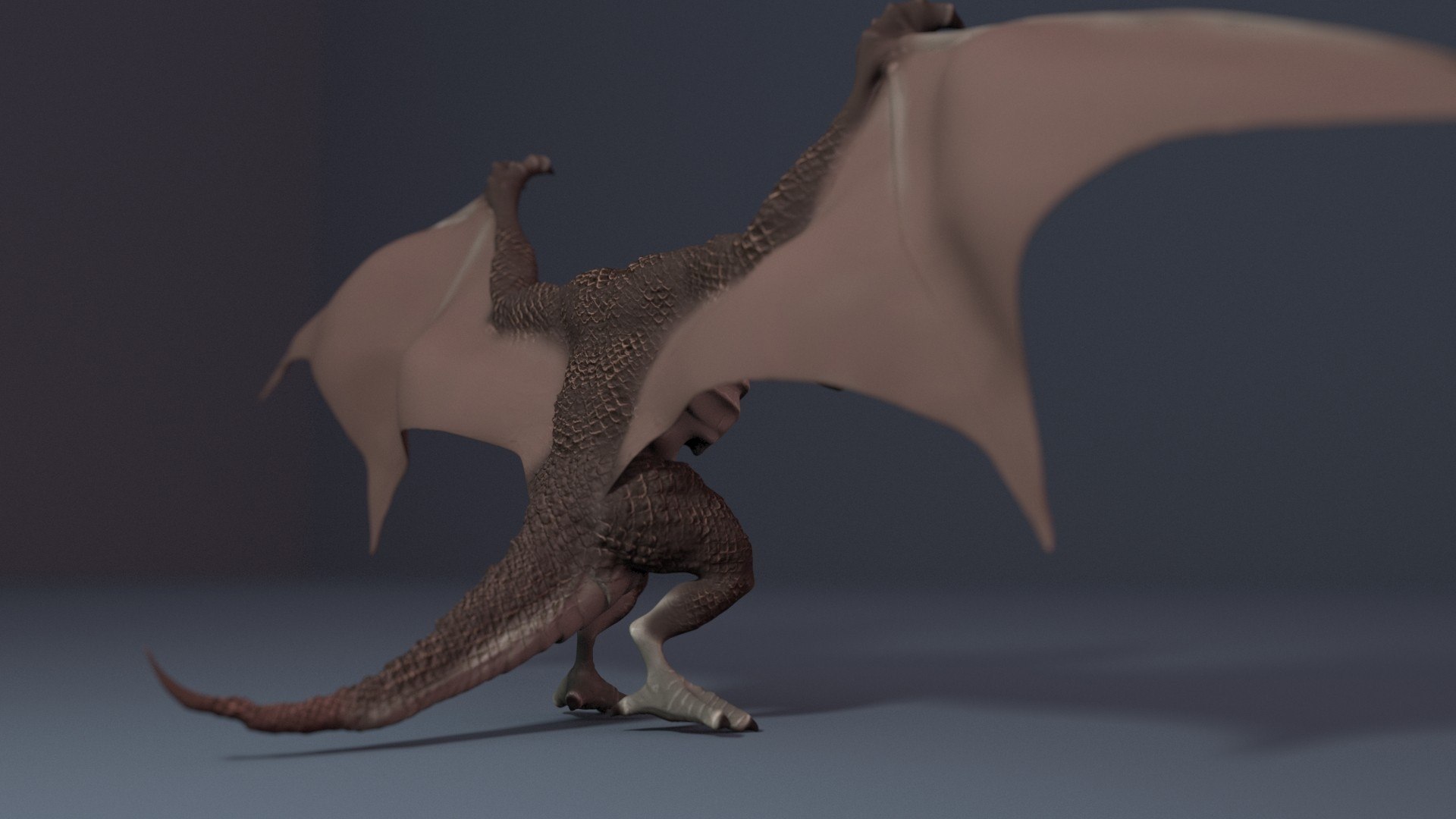 3d Rigged Dragon Animation Model