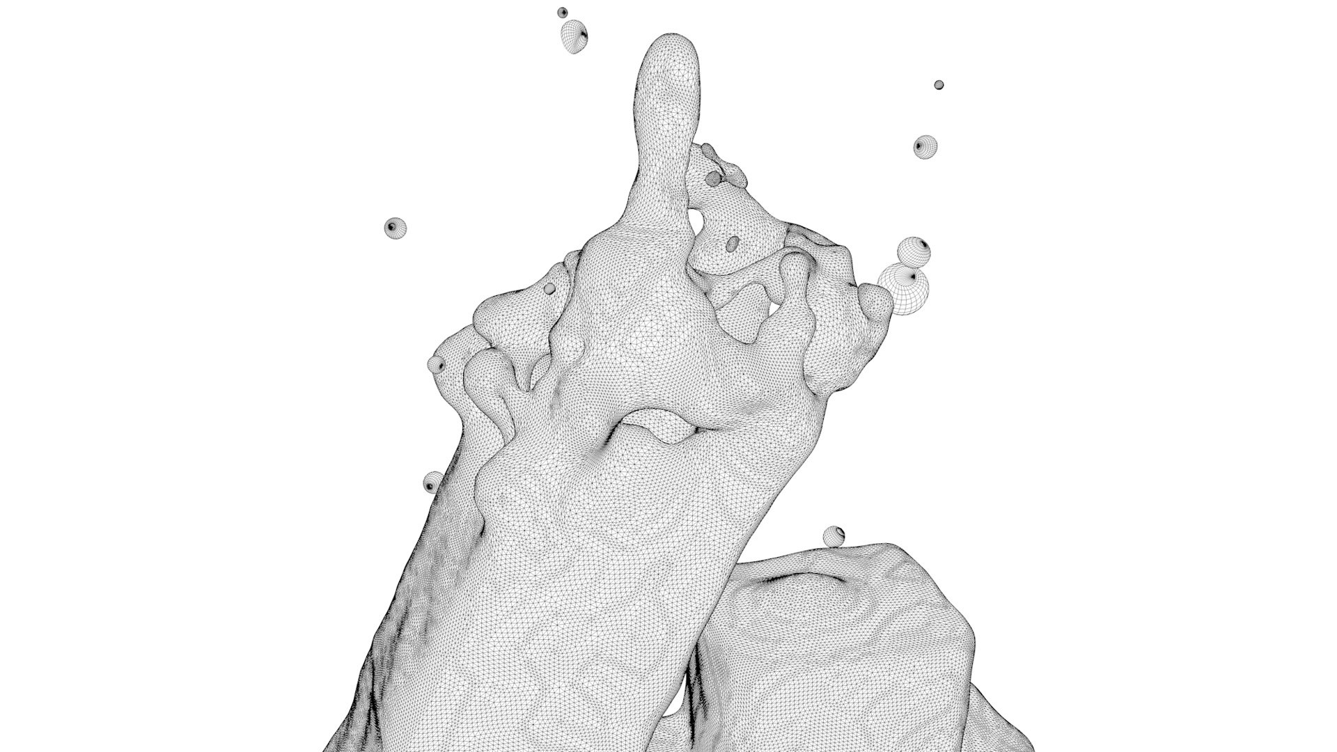 3D Number Liquid - TurboSquid 1689943