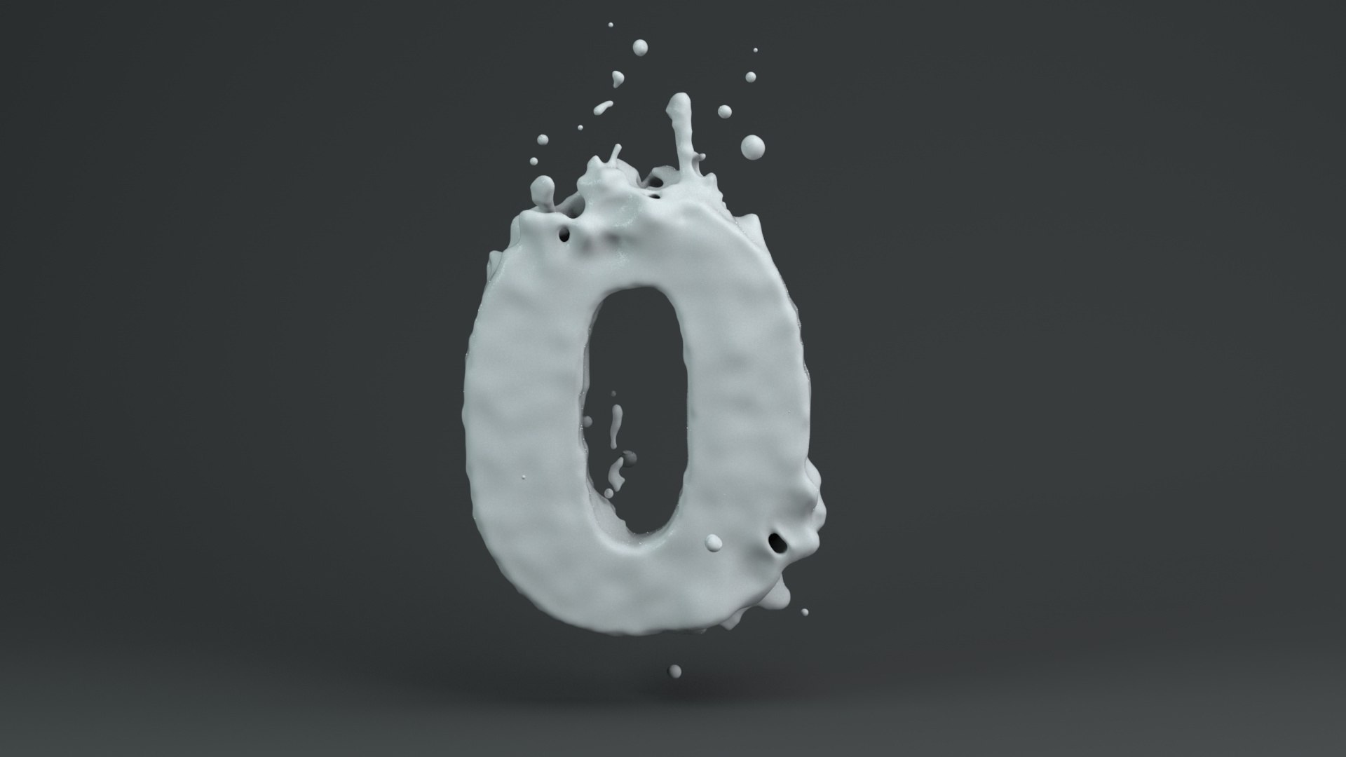 3D Number Liquid - TurboSquid 1689943