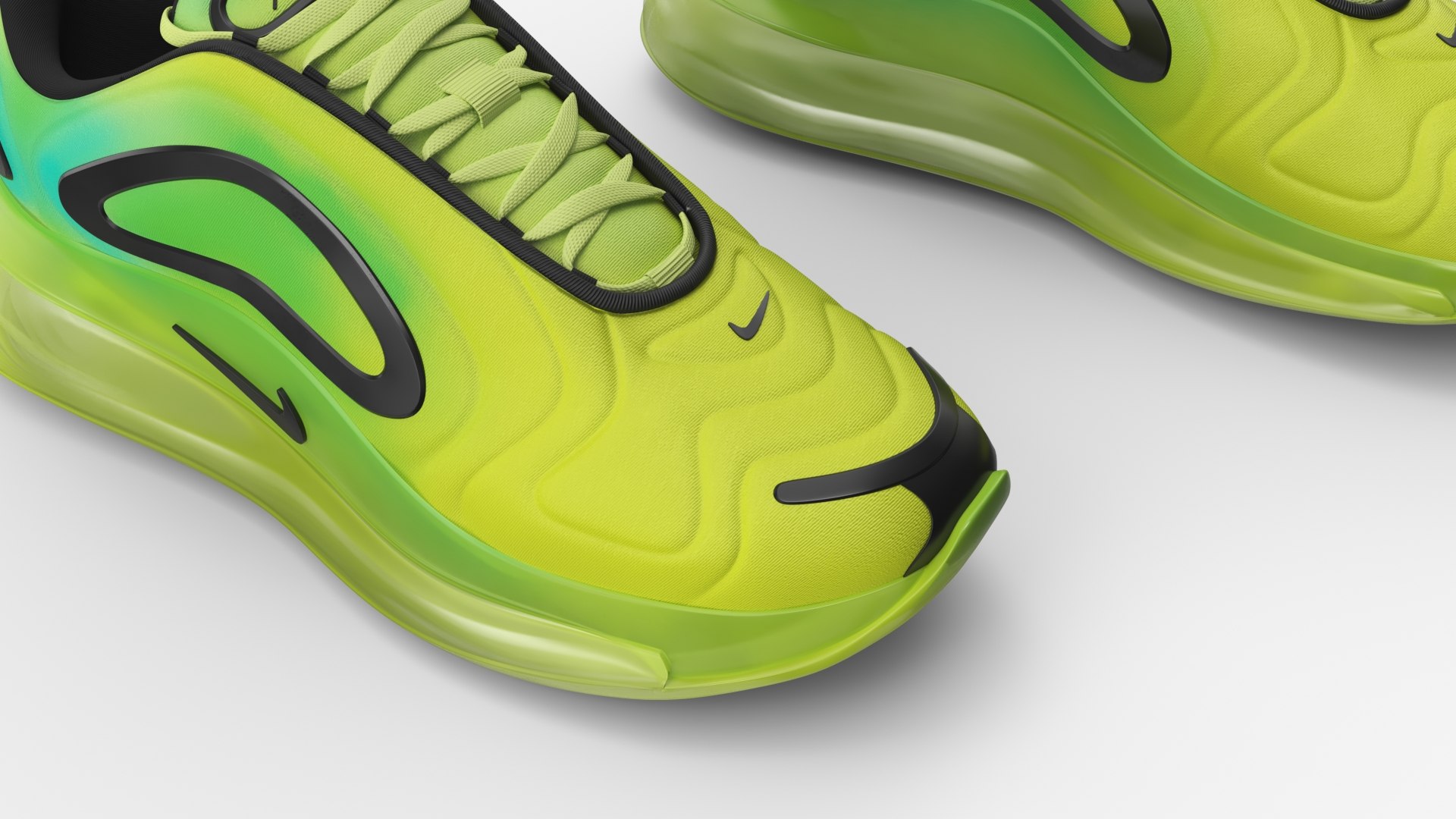 3D Nike Air Sneakers 720 Volt Green Model - TurboSquid 2316294