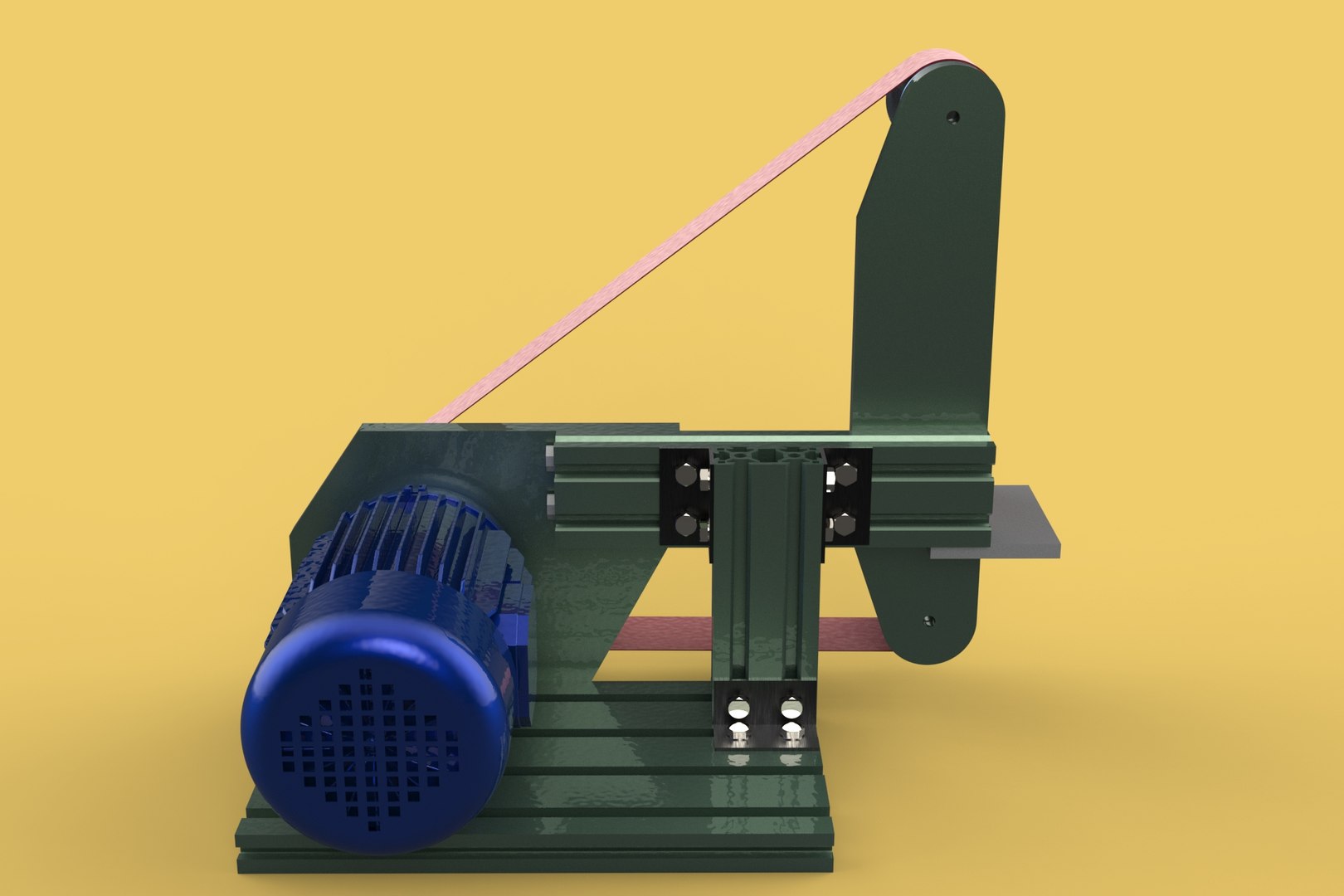 BELT GRINDER SANDER ABRASIVE POLISHER WHEEL CUTTER EDGES SHARPENER 3D ...