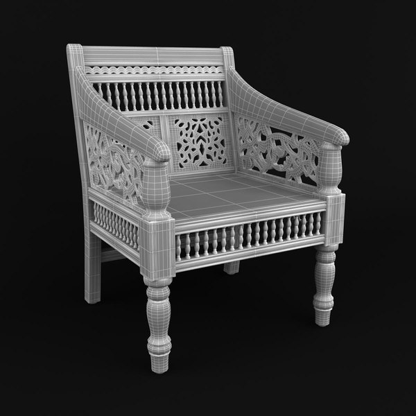 3d model hand carved maharaja