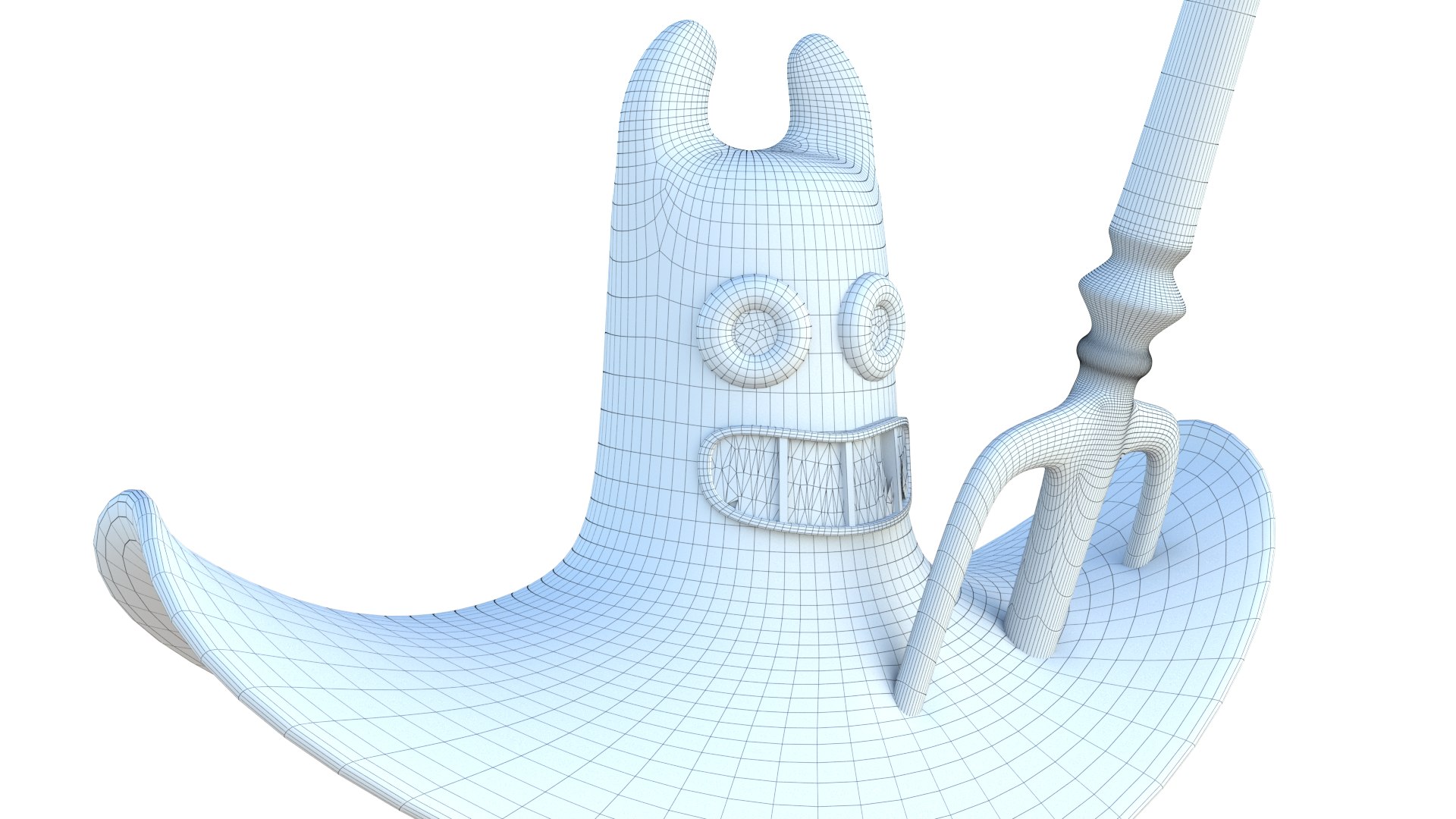 Man Rey Head With Trident From SpongeBob 3D Model - TurboSquid 2144790