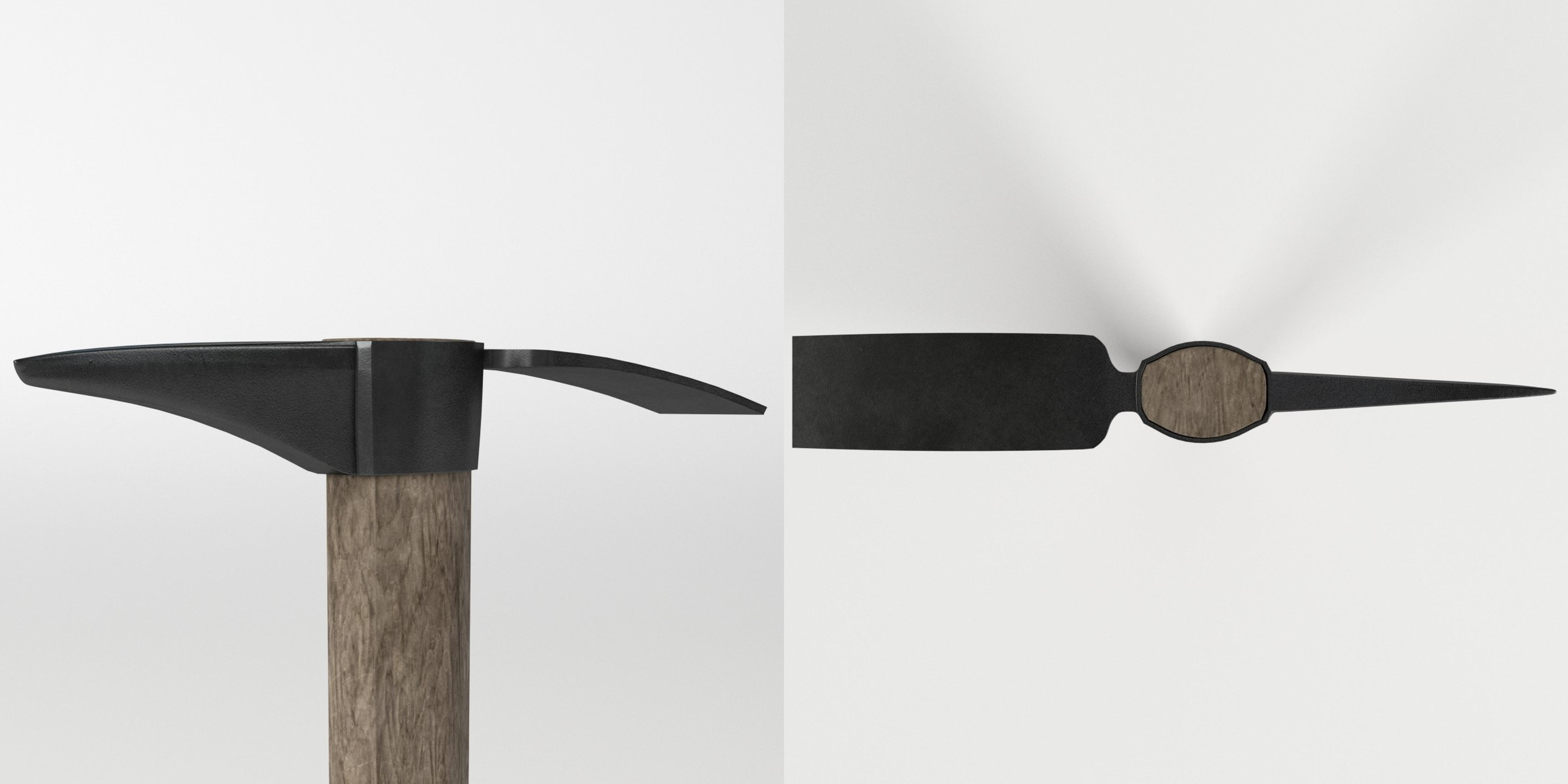 3D pick mattock ax - TurboSquid 1406820