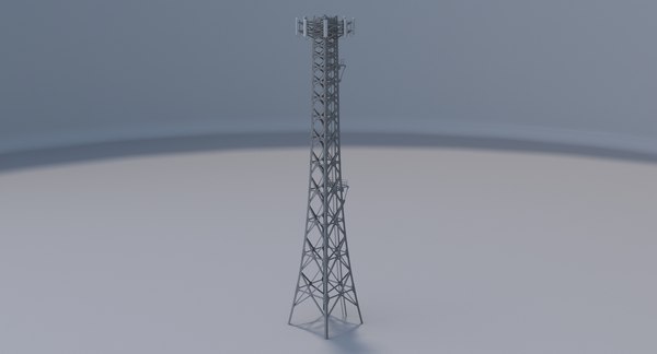 Cellular Tower 3D model - TurboSquid 1726615