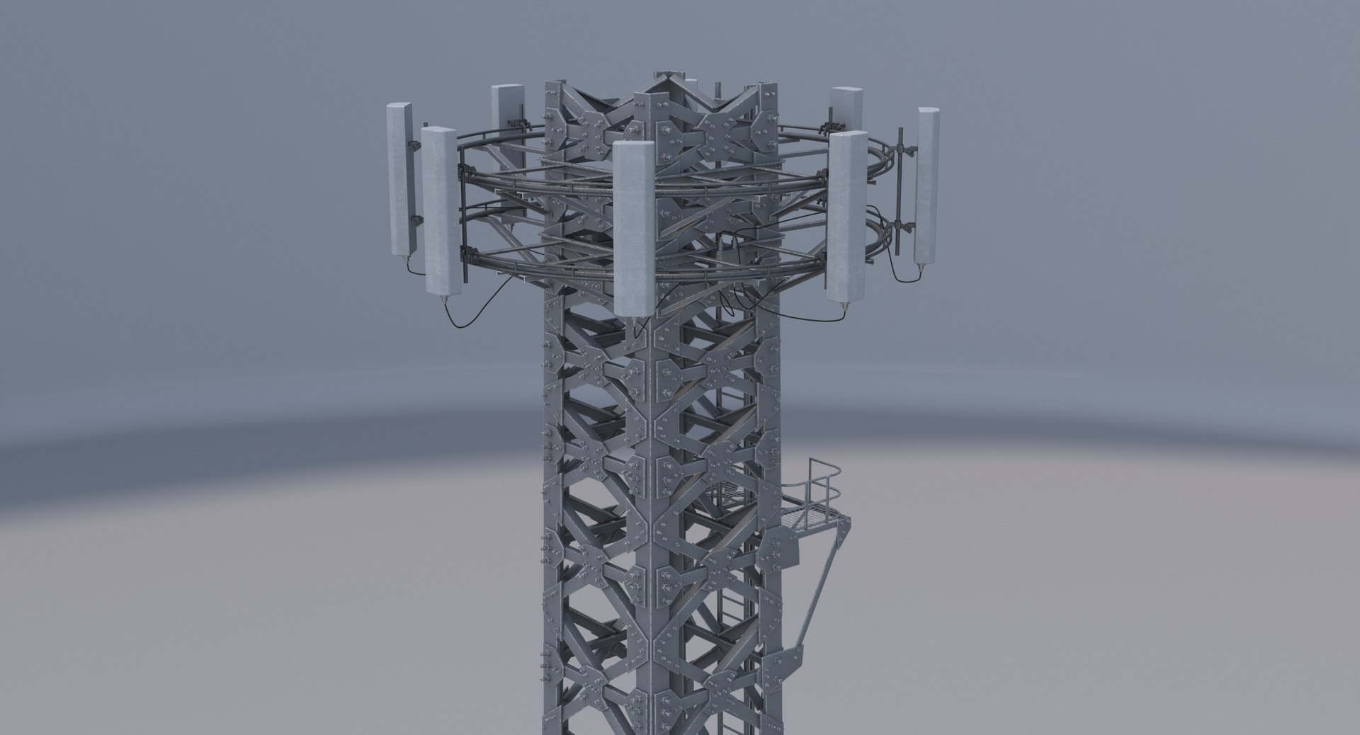 Cellular Tower 3D Model - TurboSquid 1726615