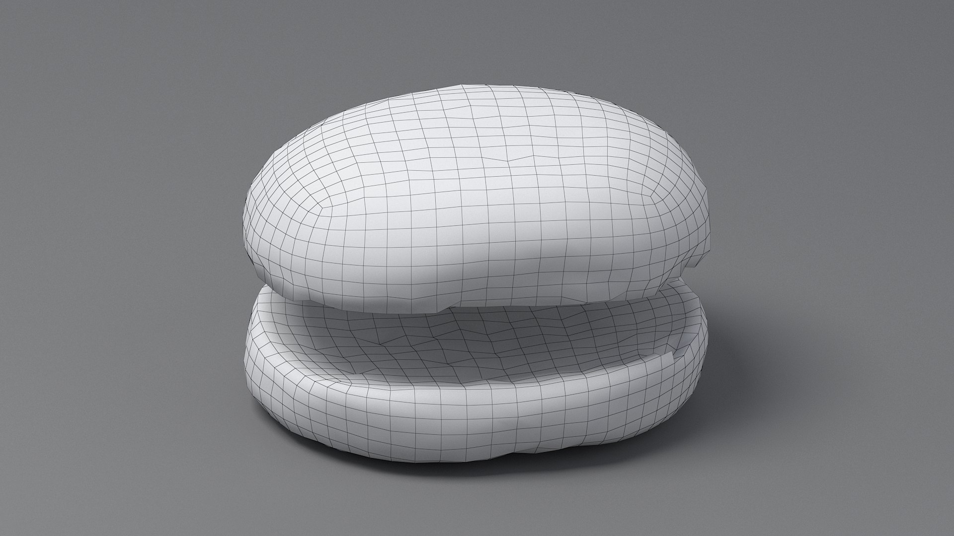 3D Model Realistic Burger Bun - TurboSquid 1784322