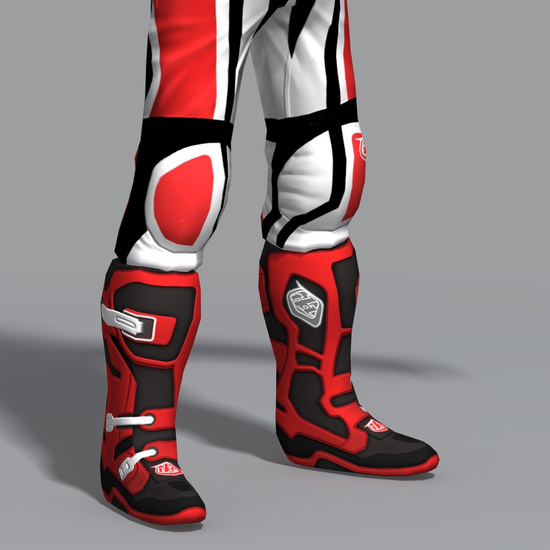 Motocross Rider 3d Model