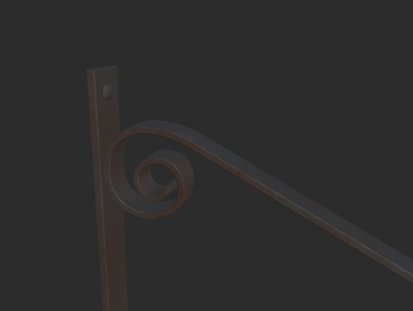 3D rusty medieval blacksmith sign - TurboSquid 1584969