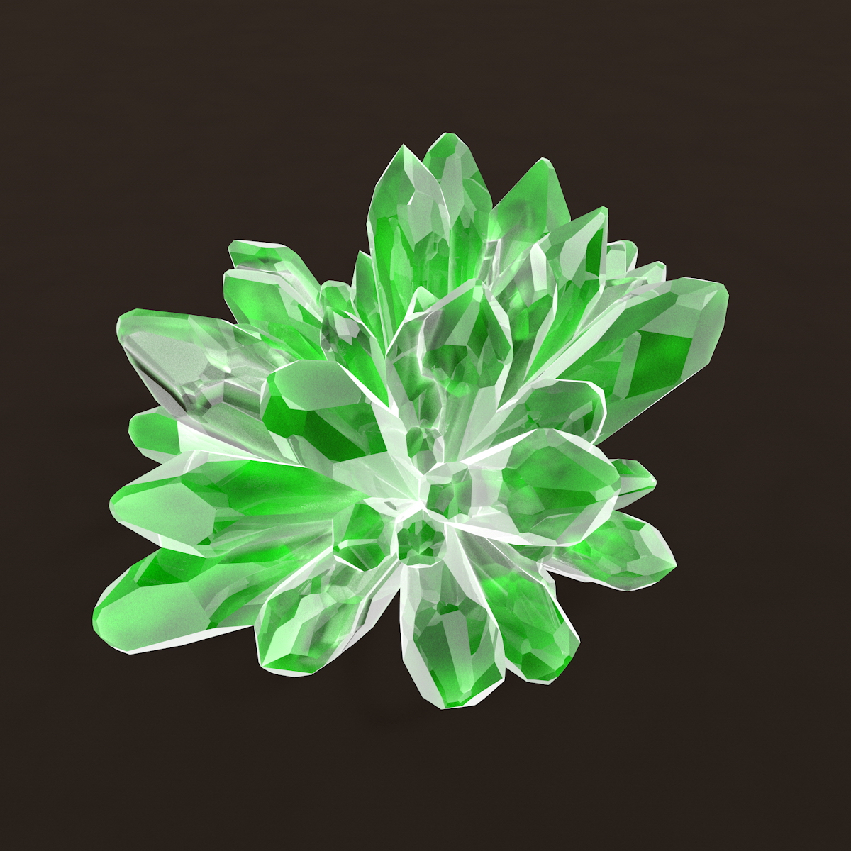 crystal mineral geode 3d model