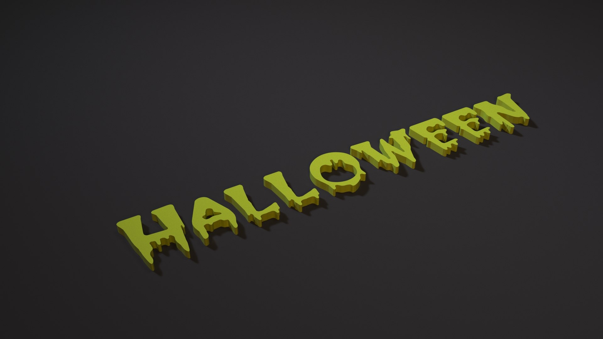 Halloween Lettering 3D Model - TurboSquid 1801569