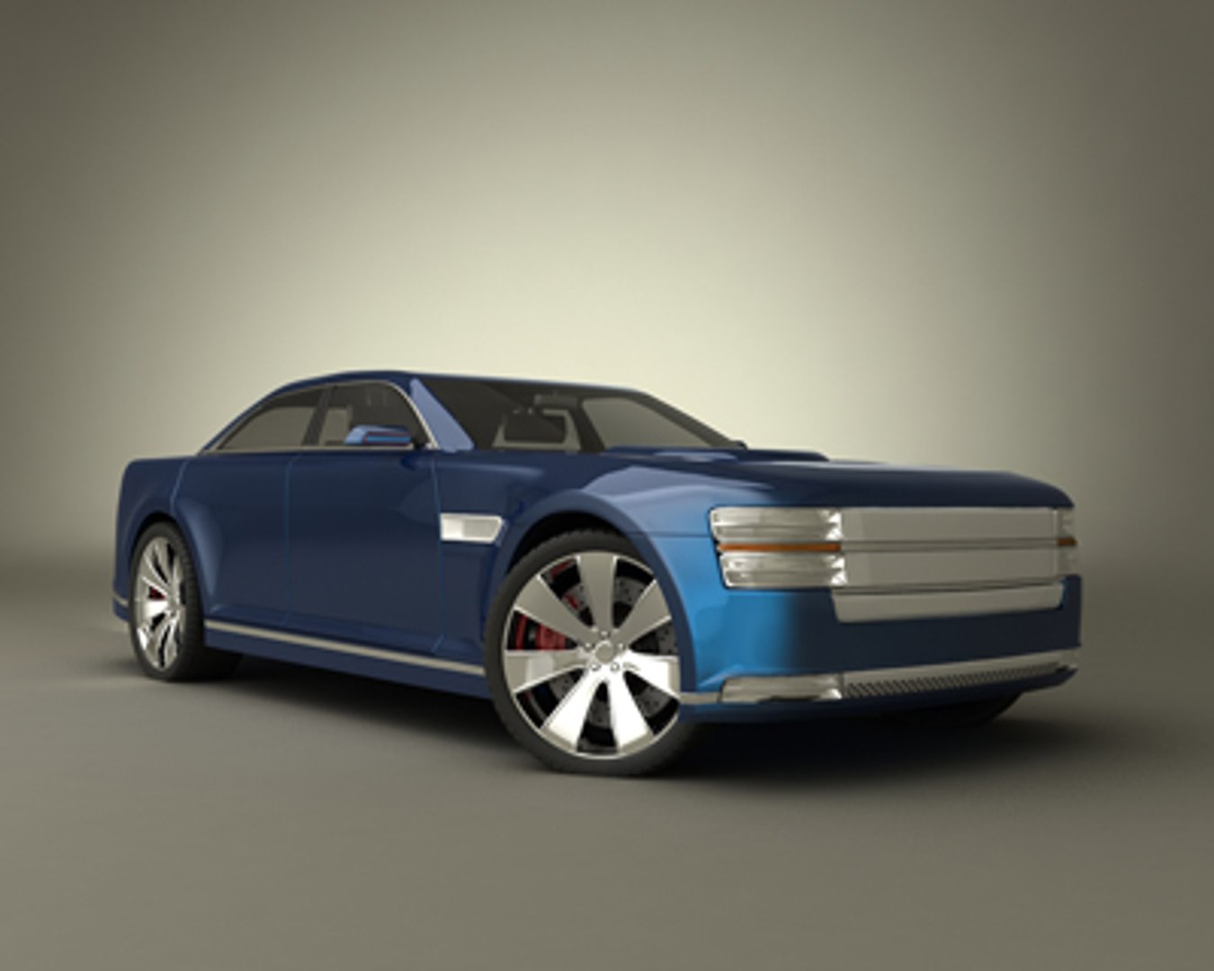 3d interceptor concept car unique