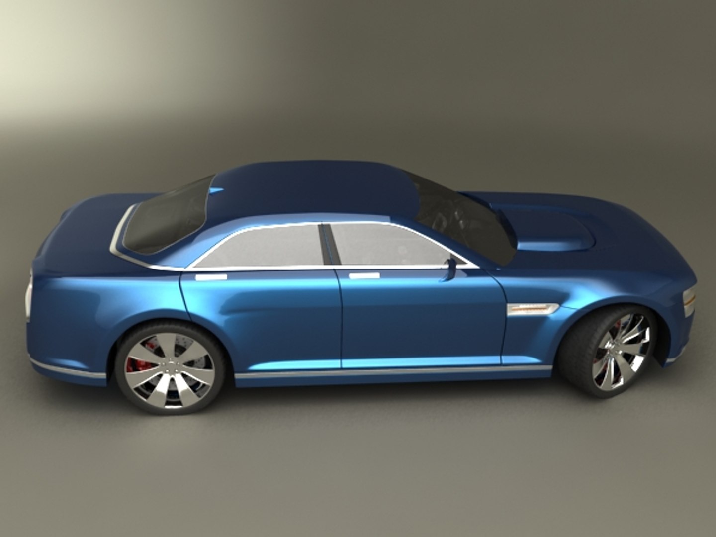 3d interceptor concept car unique