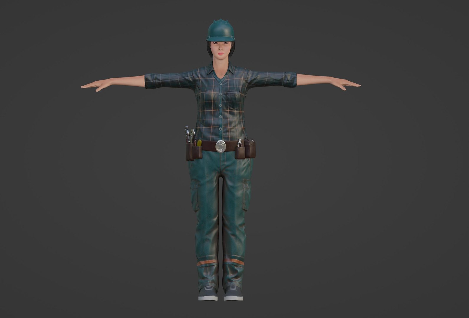 Female Plumber 3D Model - TurboSquid 2080641