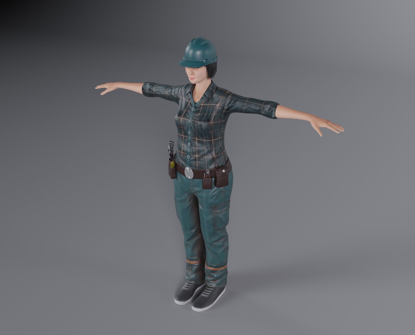 Female Plumber 3D Model - TurboSquid 2080641