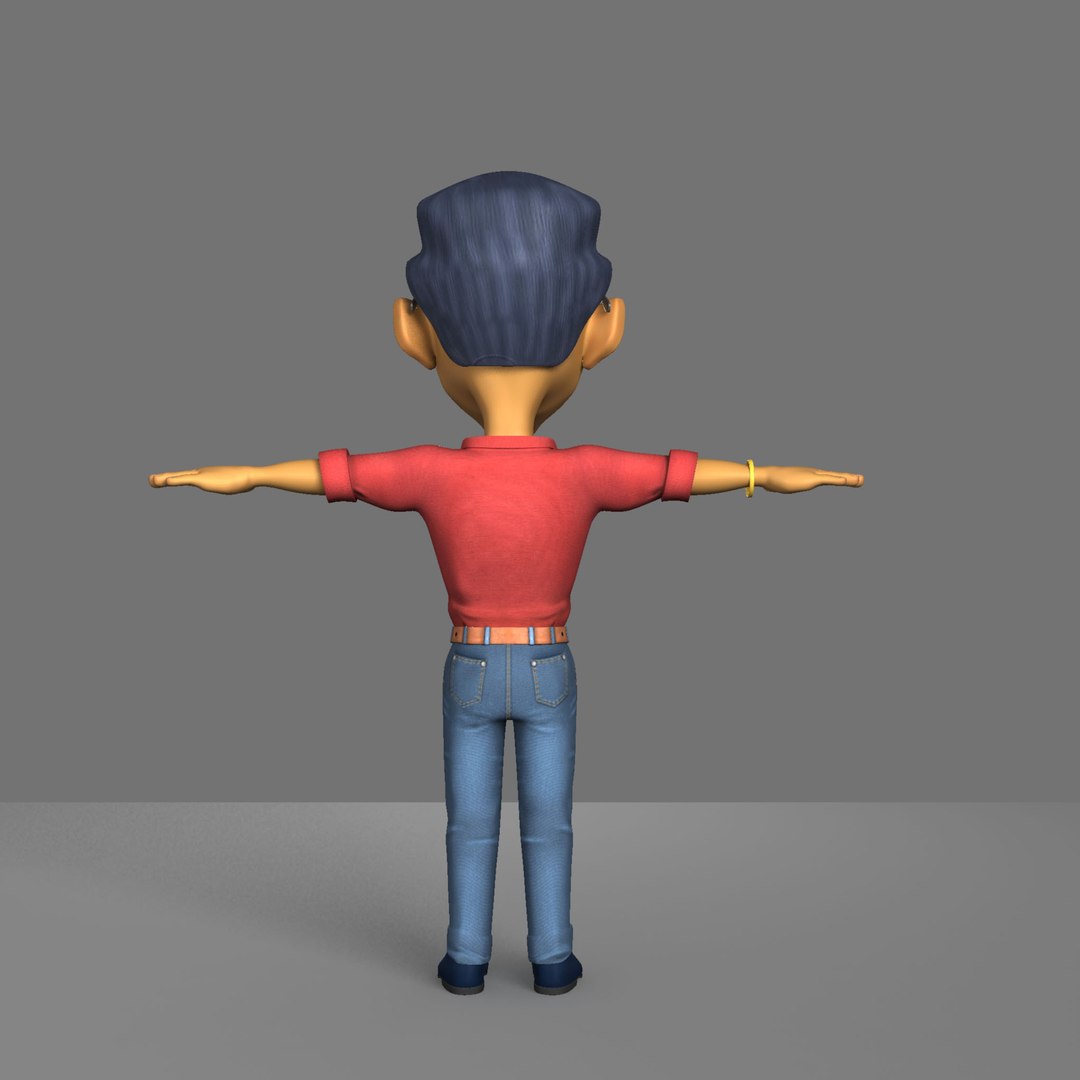 Man Cartoon 3d Model