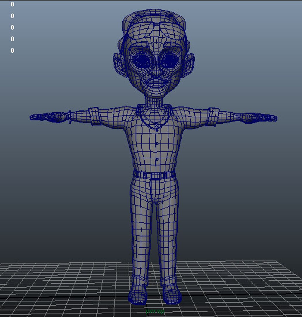 Man Cartoon 3d Model