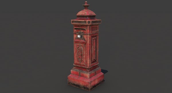 Post box 3D model - TurboSquid 1404545